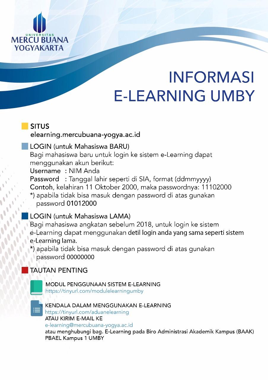 INFORMASI E-LEARNING UMBY